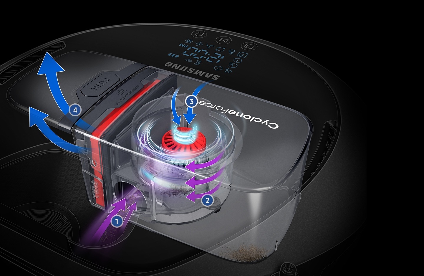 Vacuum Cleaner - Cyclone Force POWERbot, 20W | Samsung SG