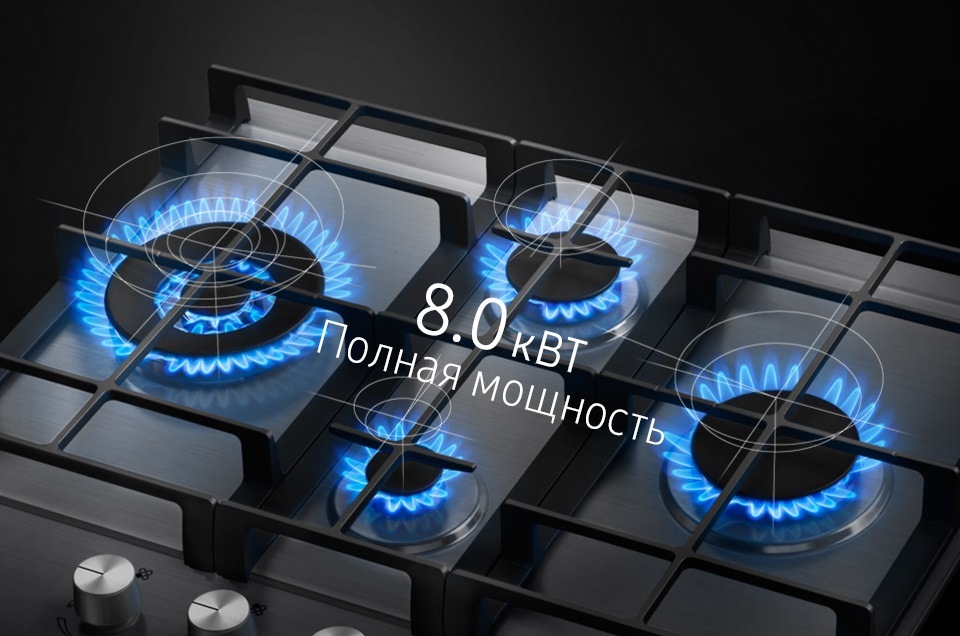 Газовая варочная панель Samsung NA64H3000AK/WT - купить | Samsung RU